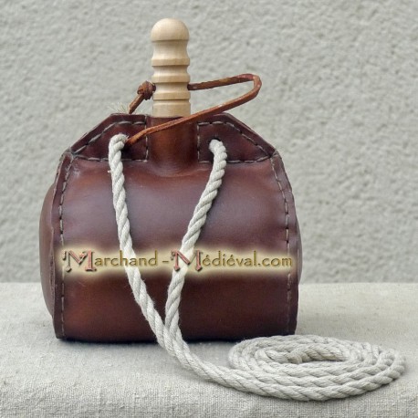 Medieval Leather Flask