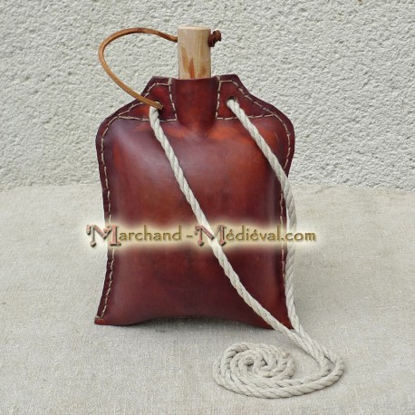 Medieval Leather Flask
